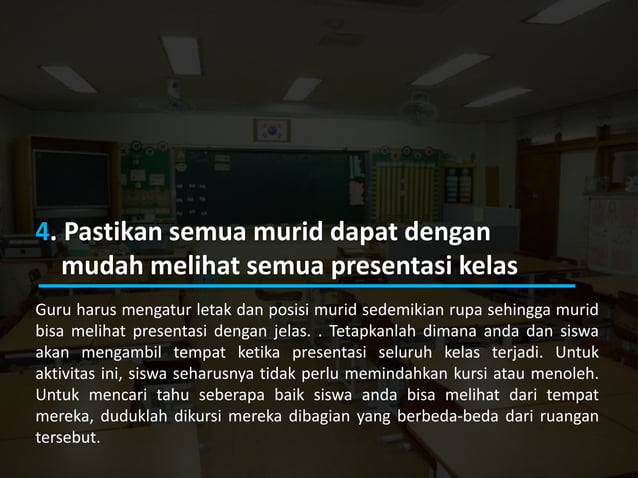 Ppt tentang prinsip penyusunan ruang kelas menurut evertson | PPTX