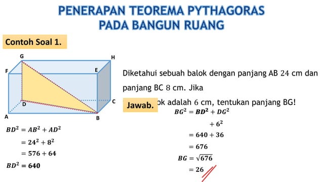 PPT TEOREMA PYTHAGORAS KELAS 8 SMP | PPTX