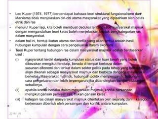 TEORI PERPADUAN, KESEPADUAN DAN INTEGRASI NASIONAL | PPT