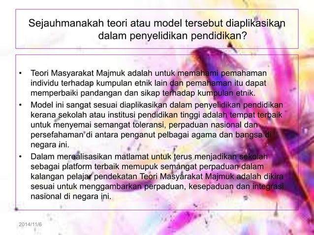 TEORI PERPADUAN, KESEPADUAN DAN INTEGRASI NASIONAL | PPT