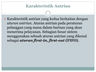 Ppt teori antrian | PPTX