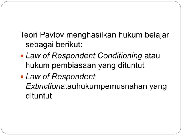 ppt TEORI BEHAVIORISME DALAM PROSES PEMBELAJARAN.ppt