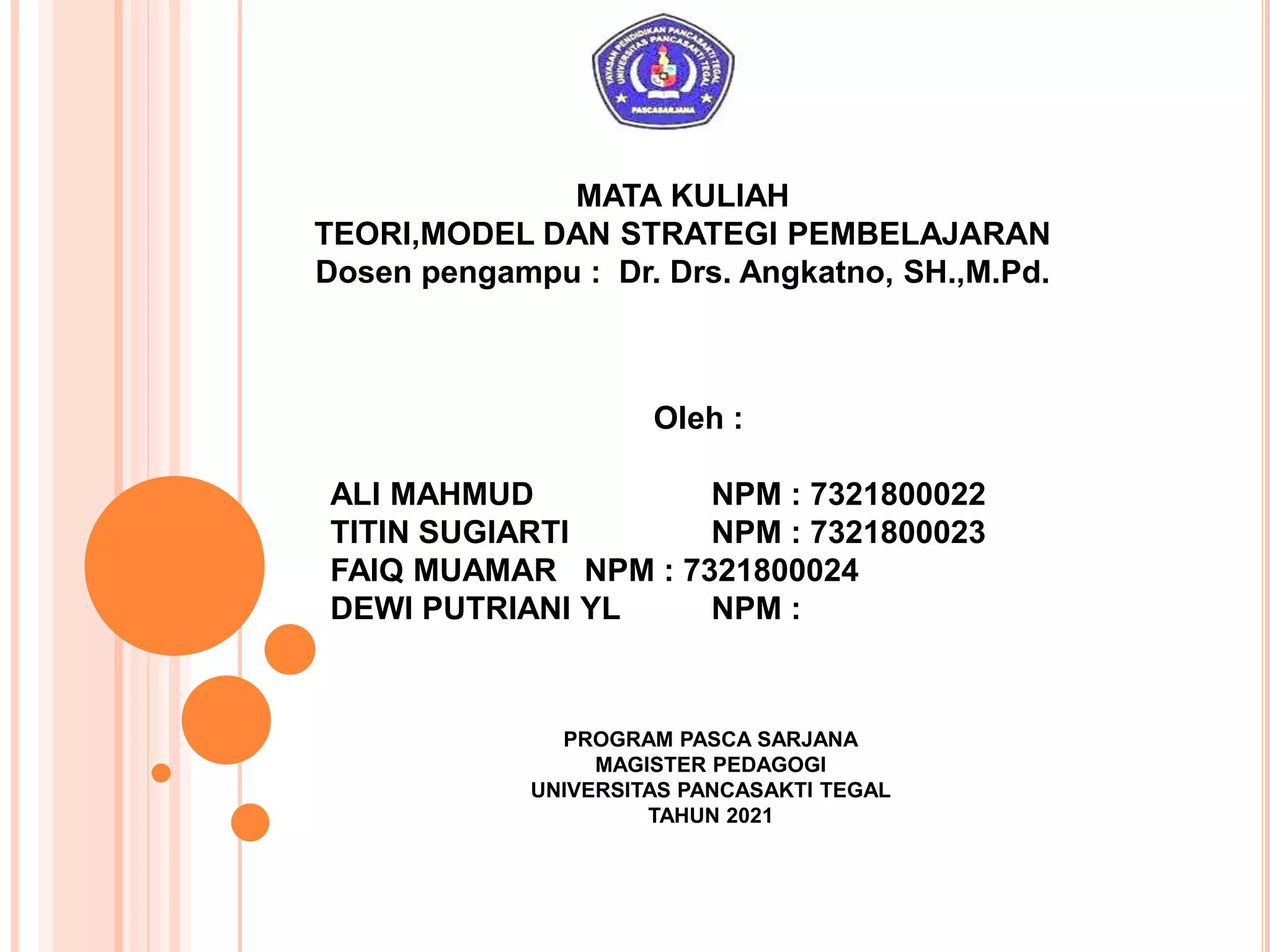 Ppt teori belajar sibernetik | PPTX