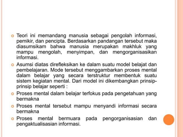 Ppt teori belajar sibernetik | PPTX