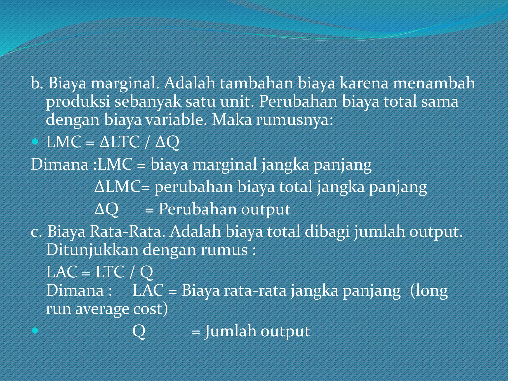 Ppt teori biaya | PPTX