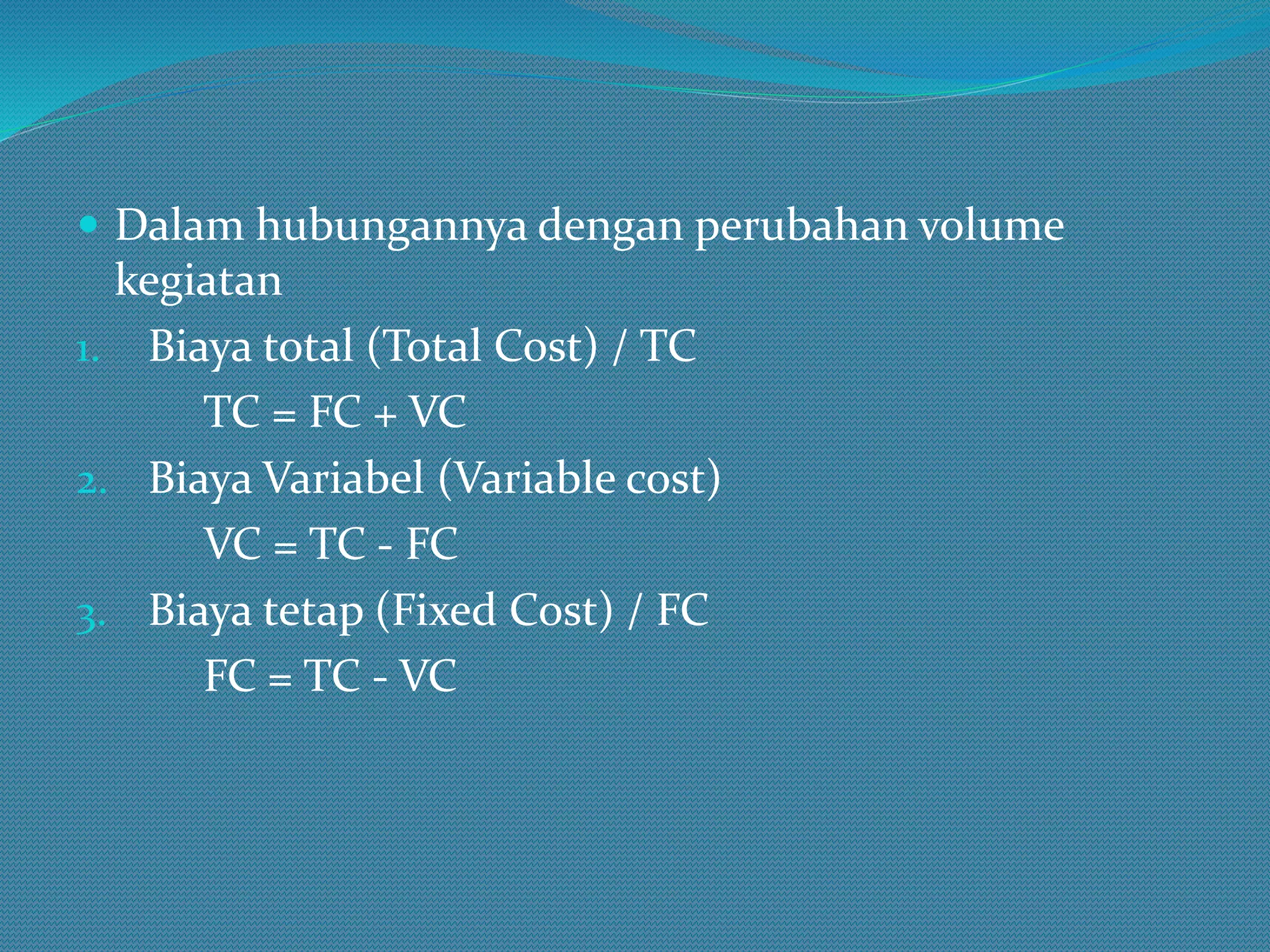 Ppt teori biaya | PPTX