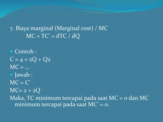 Ppt teori biaya | PPTX