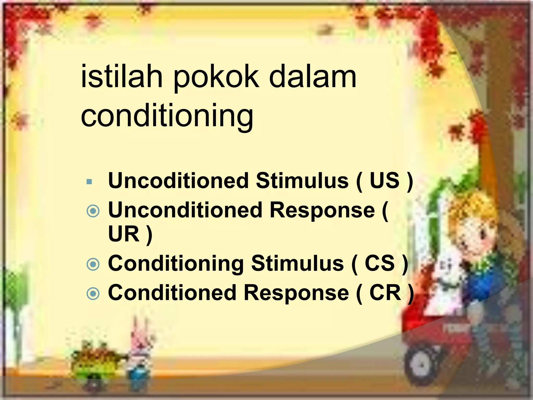 Ppt teori conditioning | PPT