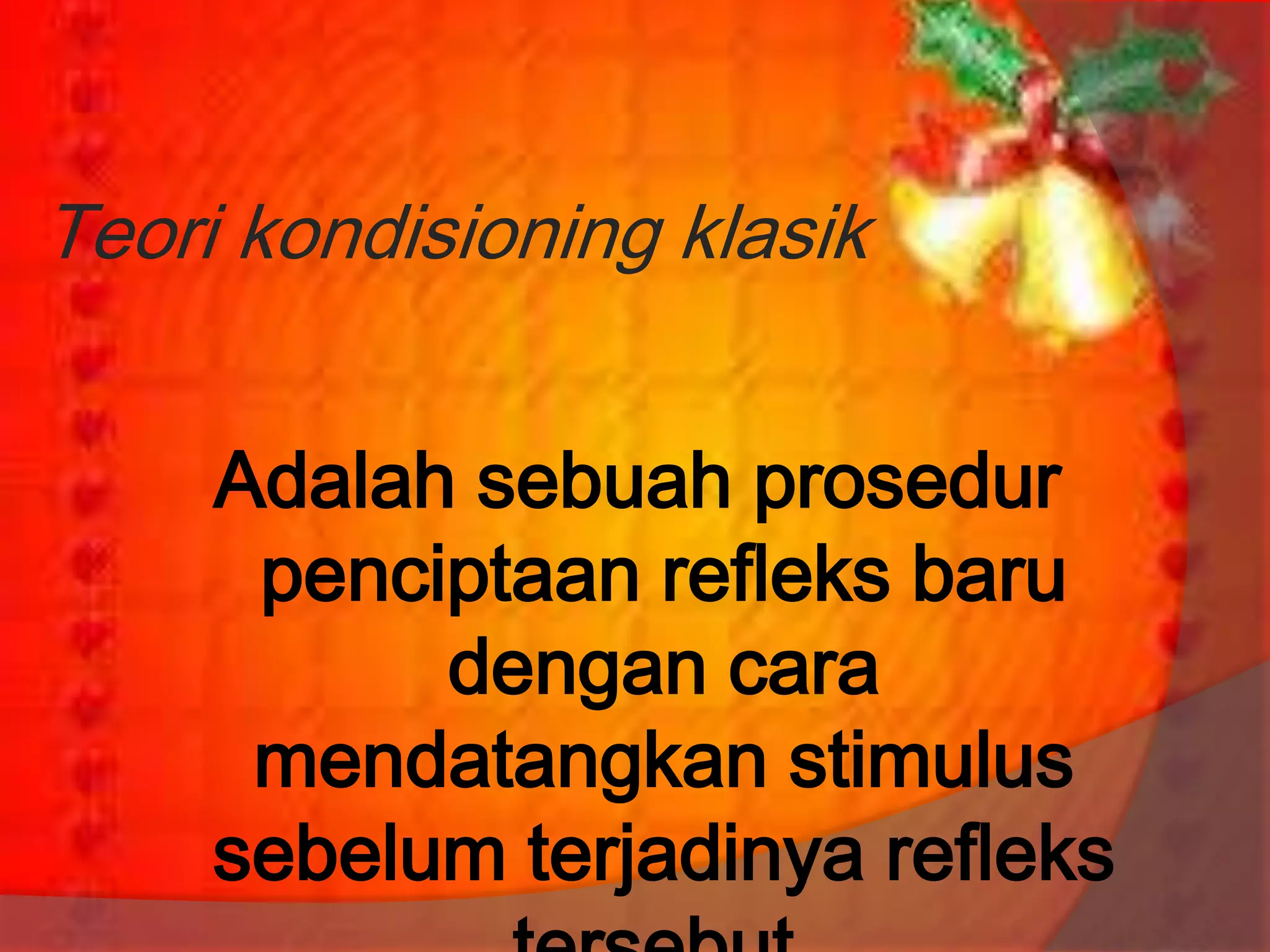 Ppt teori conditioning | PPT