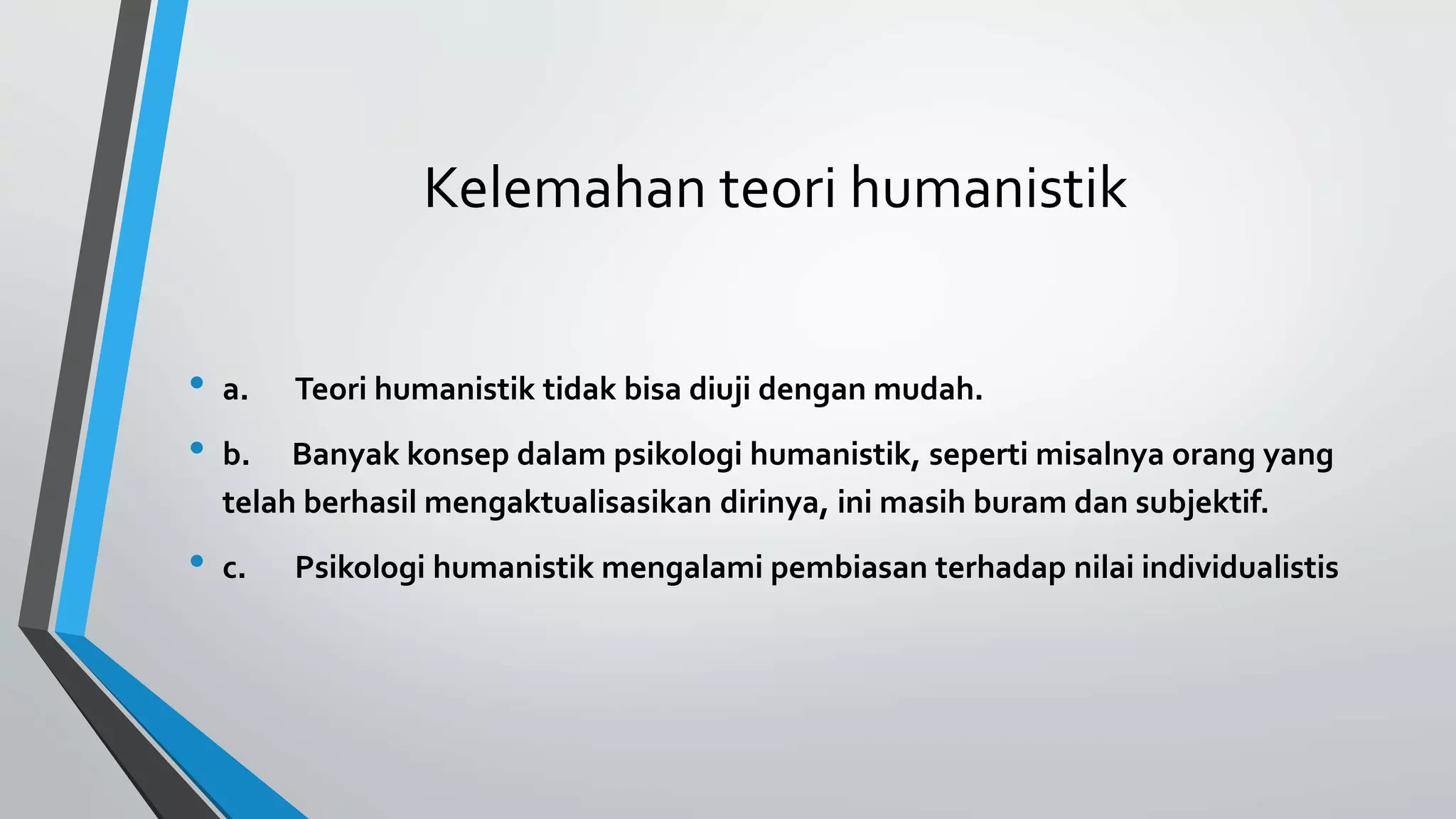 Ppt teori humanistik | PPTX