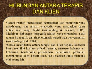 Terapi realitas | PPT