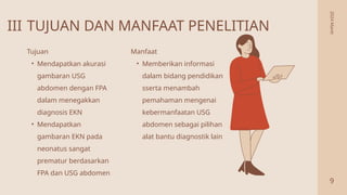 ppt tesis.pptx Perbandingan usg dengan FPA sebagai alat bantu ...