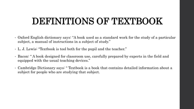 Textbook and Reference book ppt | PPTX