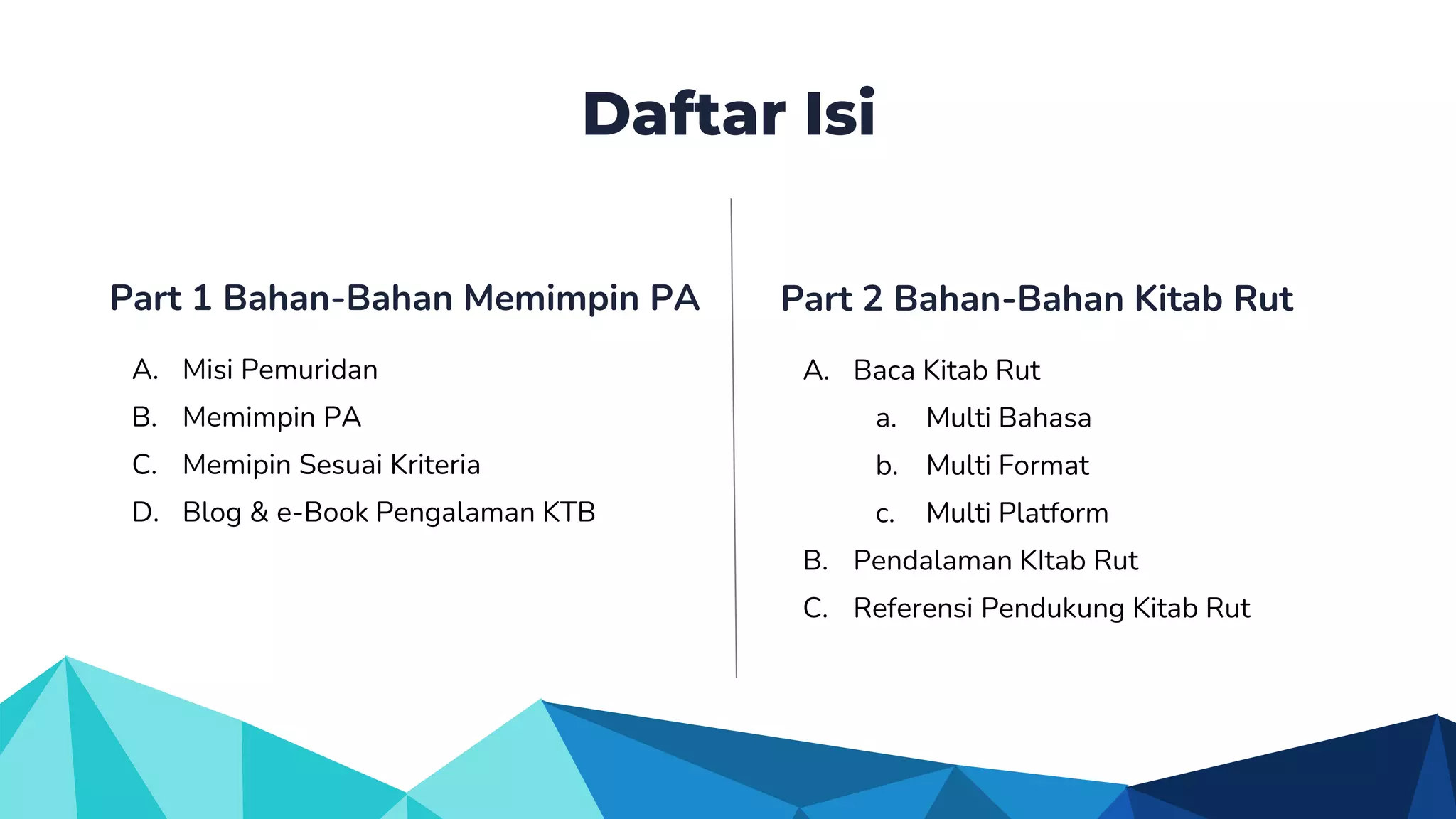 Bahan Referensi Memimpin Grup Bedah Kitab Rut | PPT