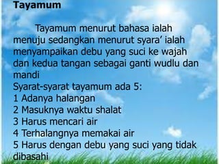 Ppt thaharah | PPTX