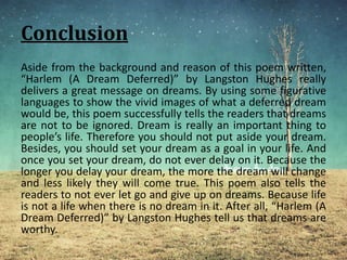 The Importance and Meaning of Dream in Langston Hughes' "Dream (A ...