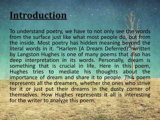 The Importance and Meaning of Dream in Langston Hughes' "Dream (A ...