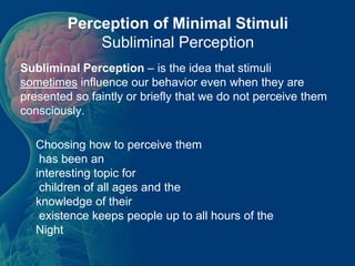 The Interpretation of Sensory Information | PPTX