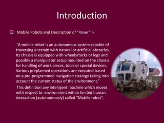 ppt on rocker bogie mechanism | PPTX
