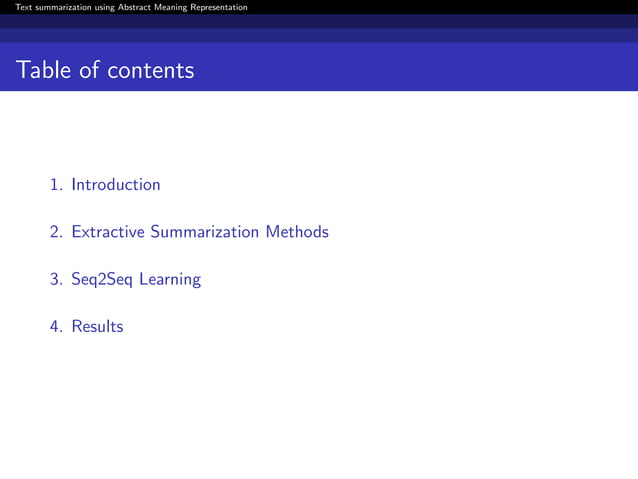text summarization using amr | PPT