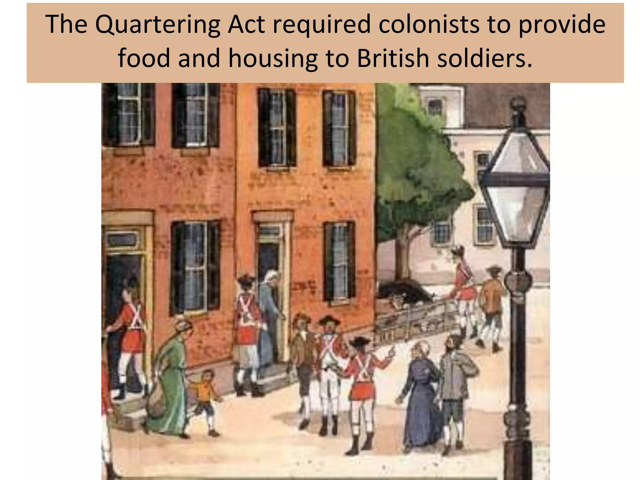 Ppt the stamp act and quartering act copy | PPSX