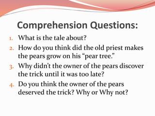 The wonderful pear tree | PPTX