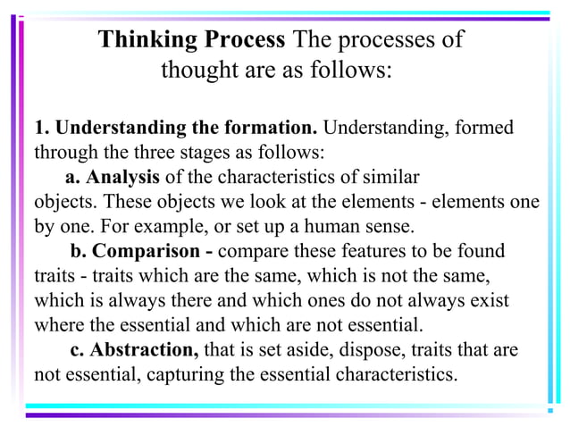 THINKING - PSYCHOLOGY | PPT | Daycare and Pre-School | Parenting