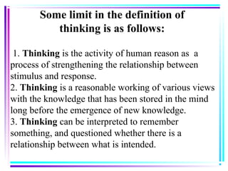 THINKING - PSYCHOLOGY | PPT