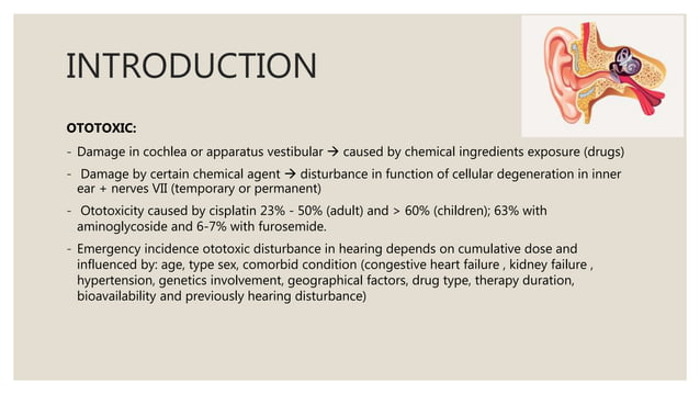 Ototoxic PPT Dr.dr.HR Yusa Herwanto, MKed(ORL-HNS), Sp.THTKL(K) | PPT