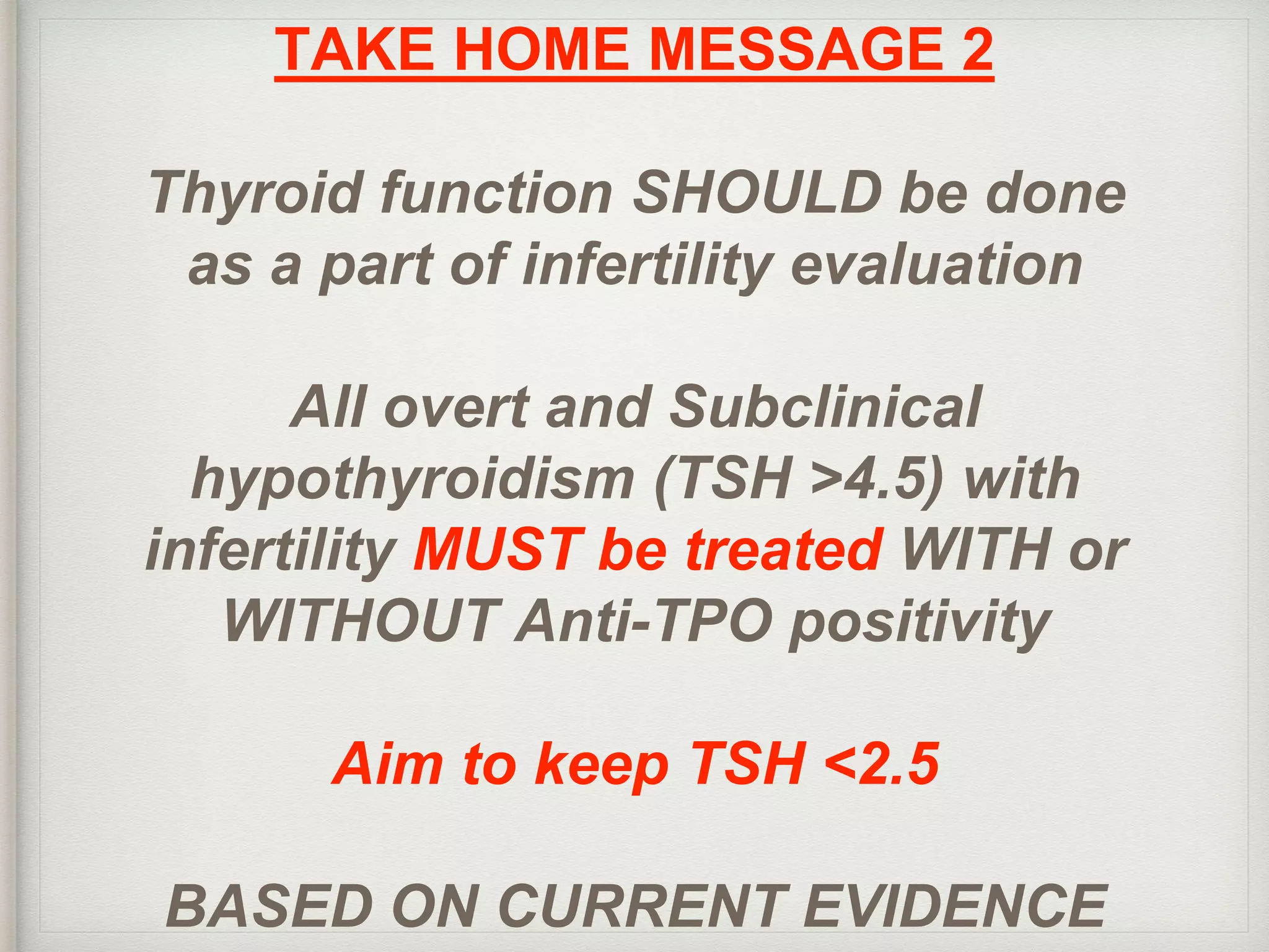 Thyroid and Infertility | PPTX