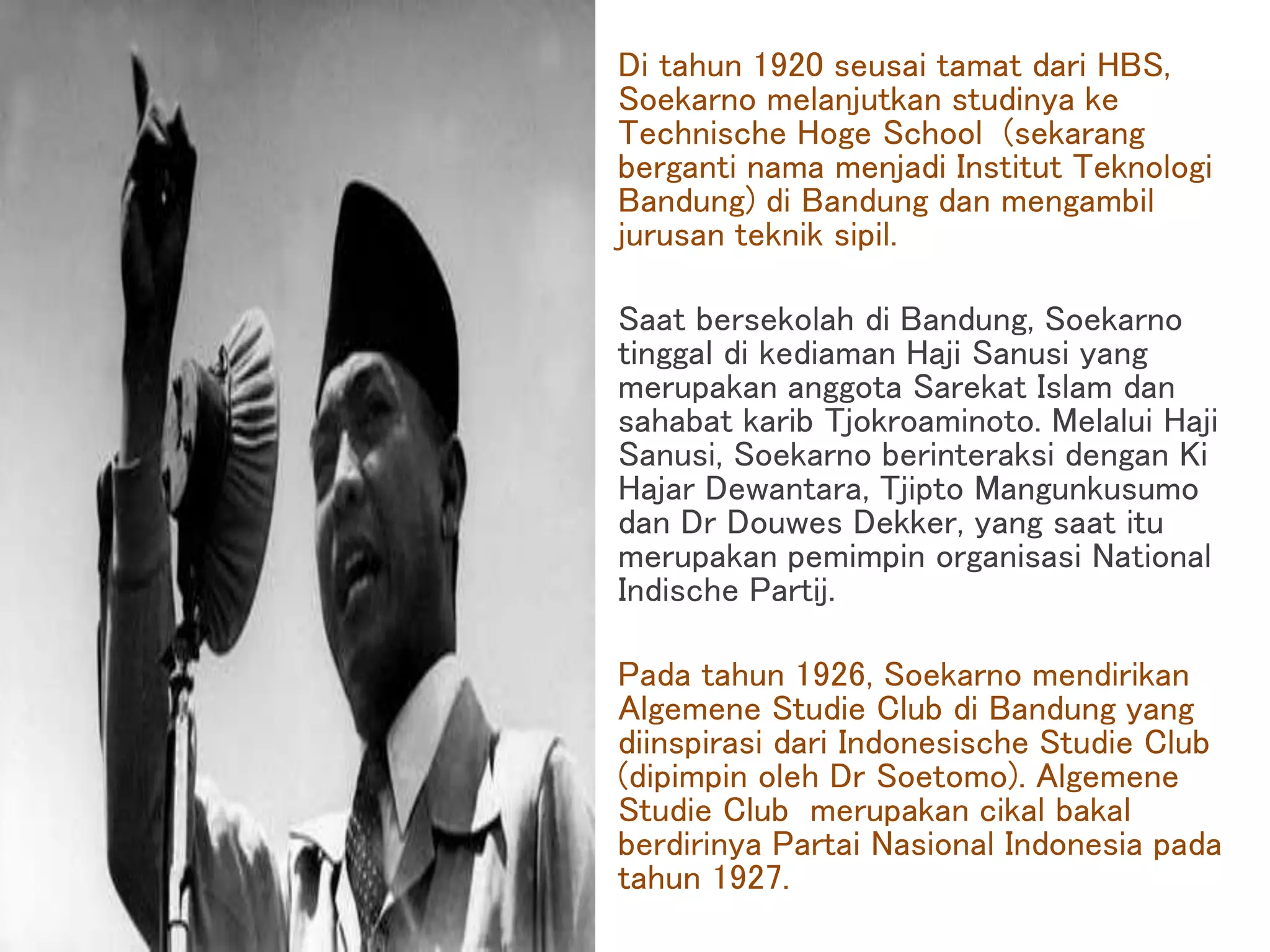 ppt biografi soekarno | PPTX