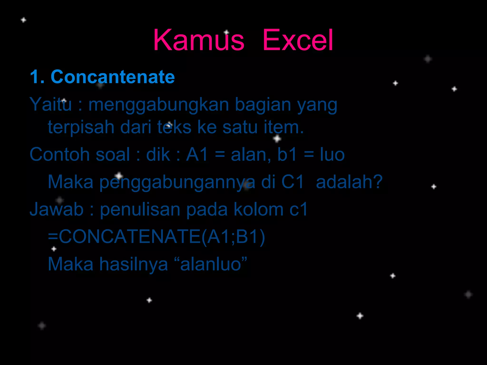 Ppt tik RUMUS EXCEL | PPT