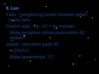 Ppt tik RUMUS EXCEL | PPT