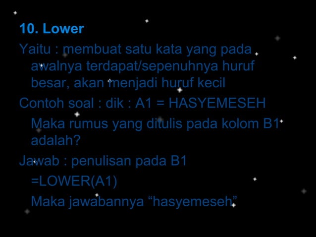 Ppt tik RUMUS EXCEL | PPT