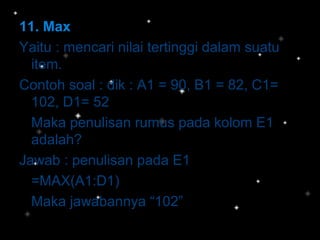 Ppt tik RUMUS EXCEL | PPT