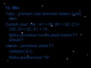 Ppt tik RUMUS EXCEL | PPT