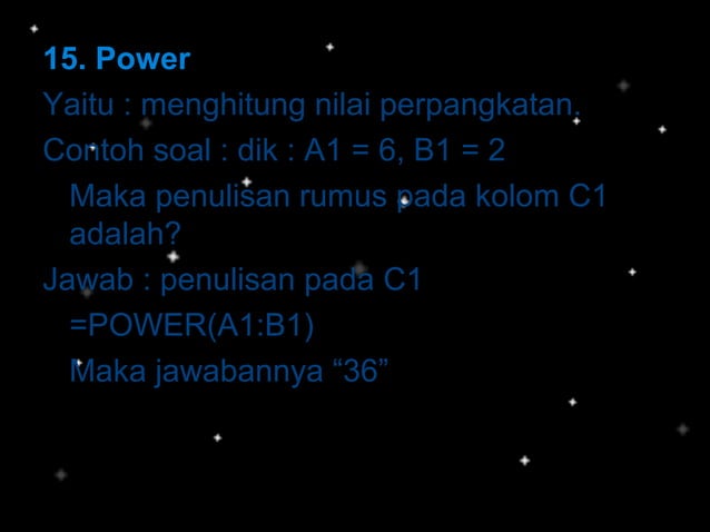 Ppt tik RUMUS EXCEL | PPT