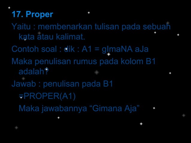 Ppt tik RUMUS EXCEL | PPT