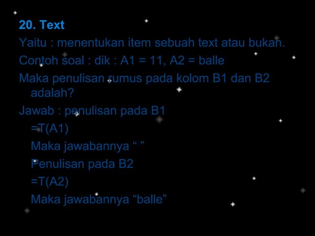 Ppt tik RUMUS EXCEL | PPT