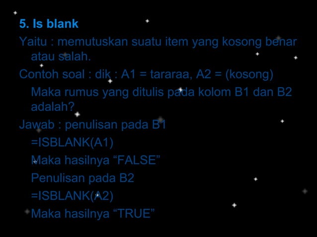 Ppt tik RUMUS EXCEL | PPT