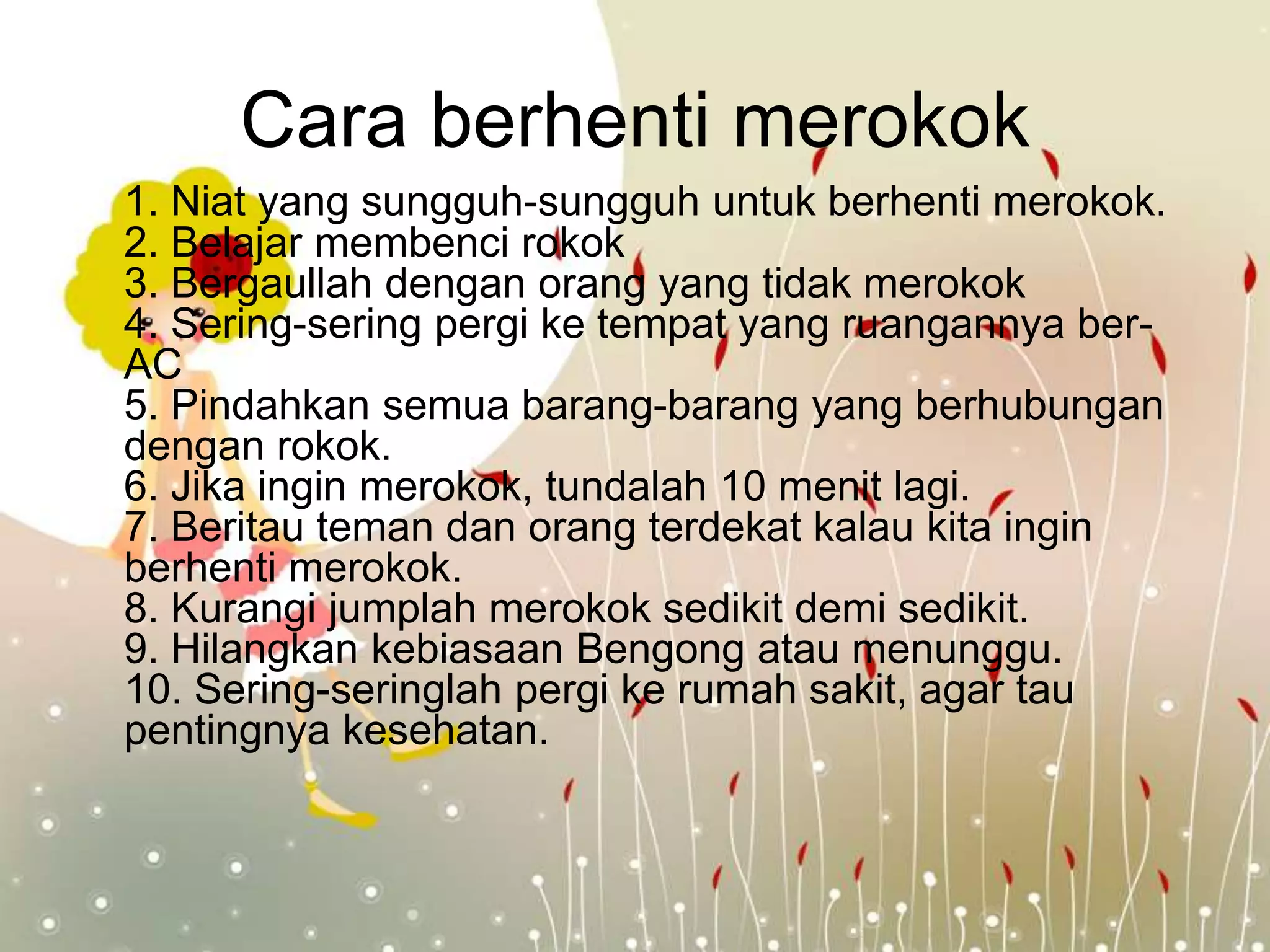 PPT Bahaya Merokok | PPTX