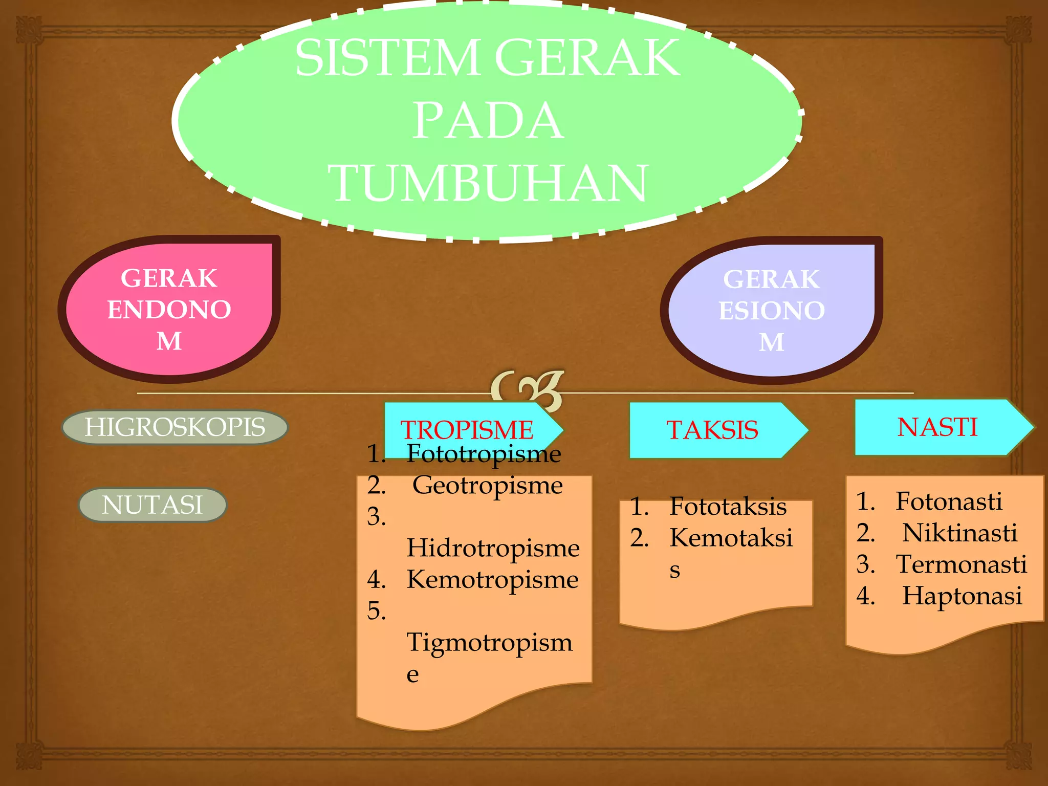 Gerak Pada Tumbuhan Untuk Kelas 8 SMP/MTs | PPTX