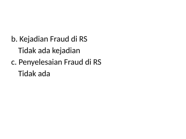 PPT Tim anti Fraud.pptx rumah sakit islam ibnu sina | PPTX