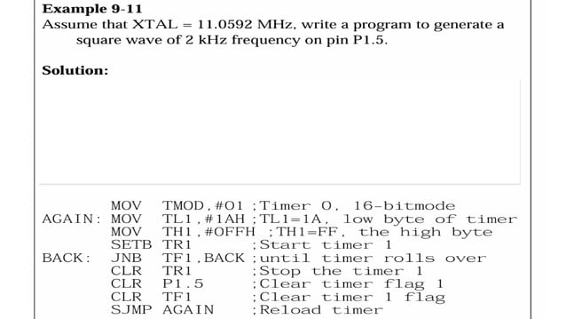PPT TIMERS AND COUNTERS MICROCONTROLLERS | PPTX | Technology & Computing
