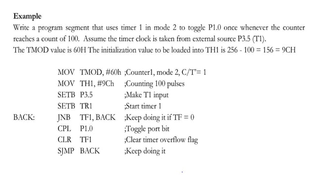 PPT TIMERS AND COUNTERS MICROCONTROLLERS | PPTX | Technology & Computing
