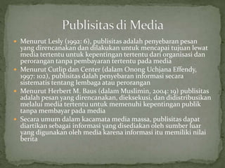 Tindakan dan Komunikasi Public Relations | PPTX