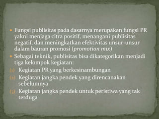 Tindakan dan Komunikasi Public Relations | PPTX