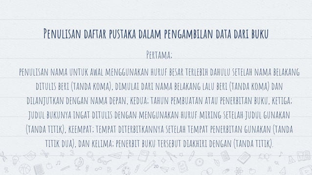 Ppt tinjauan pustaka dan daftar pustaka | PPTX