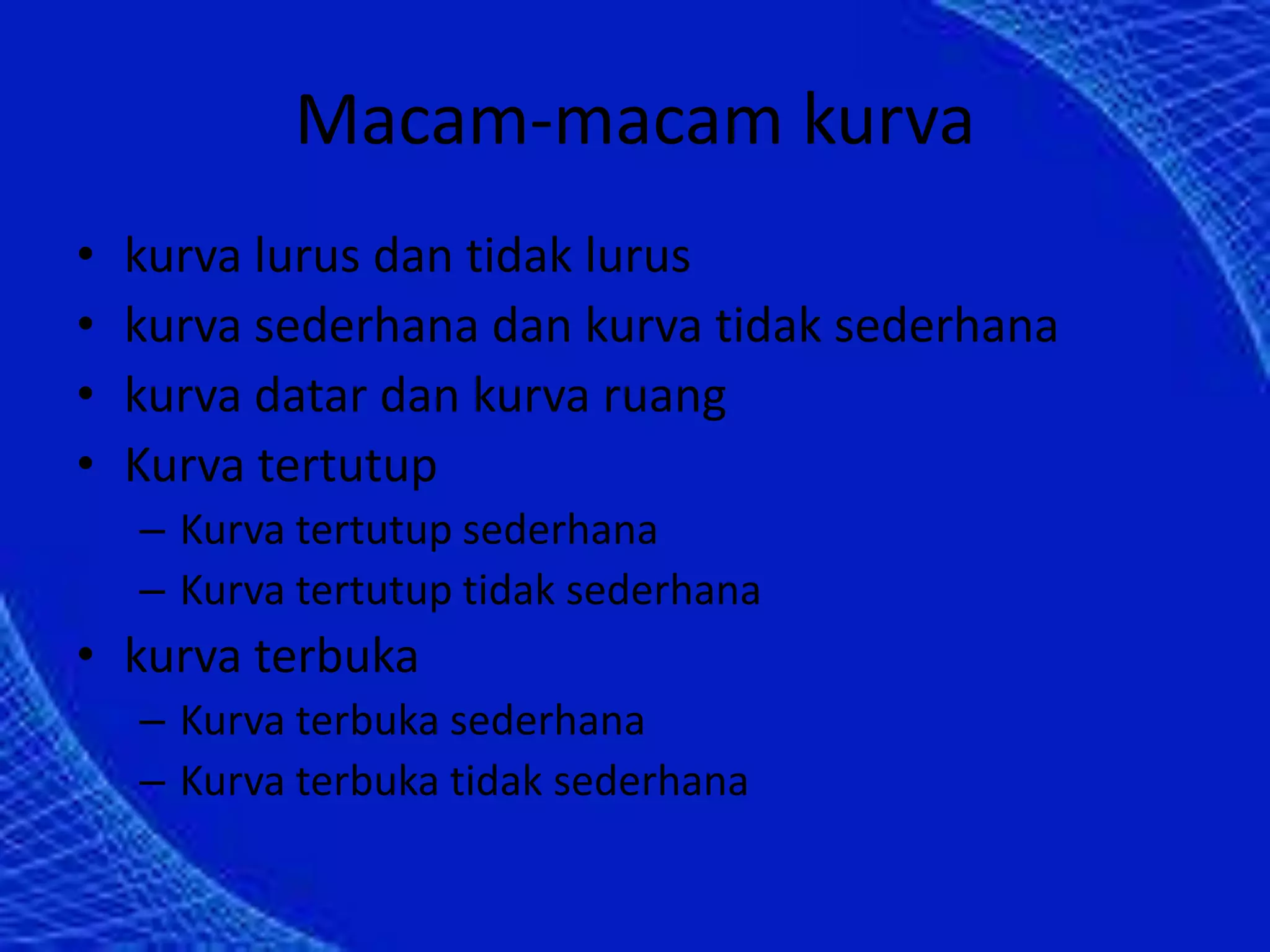 Titik, Garis, Sudut, Kurva | PPTX