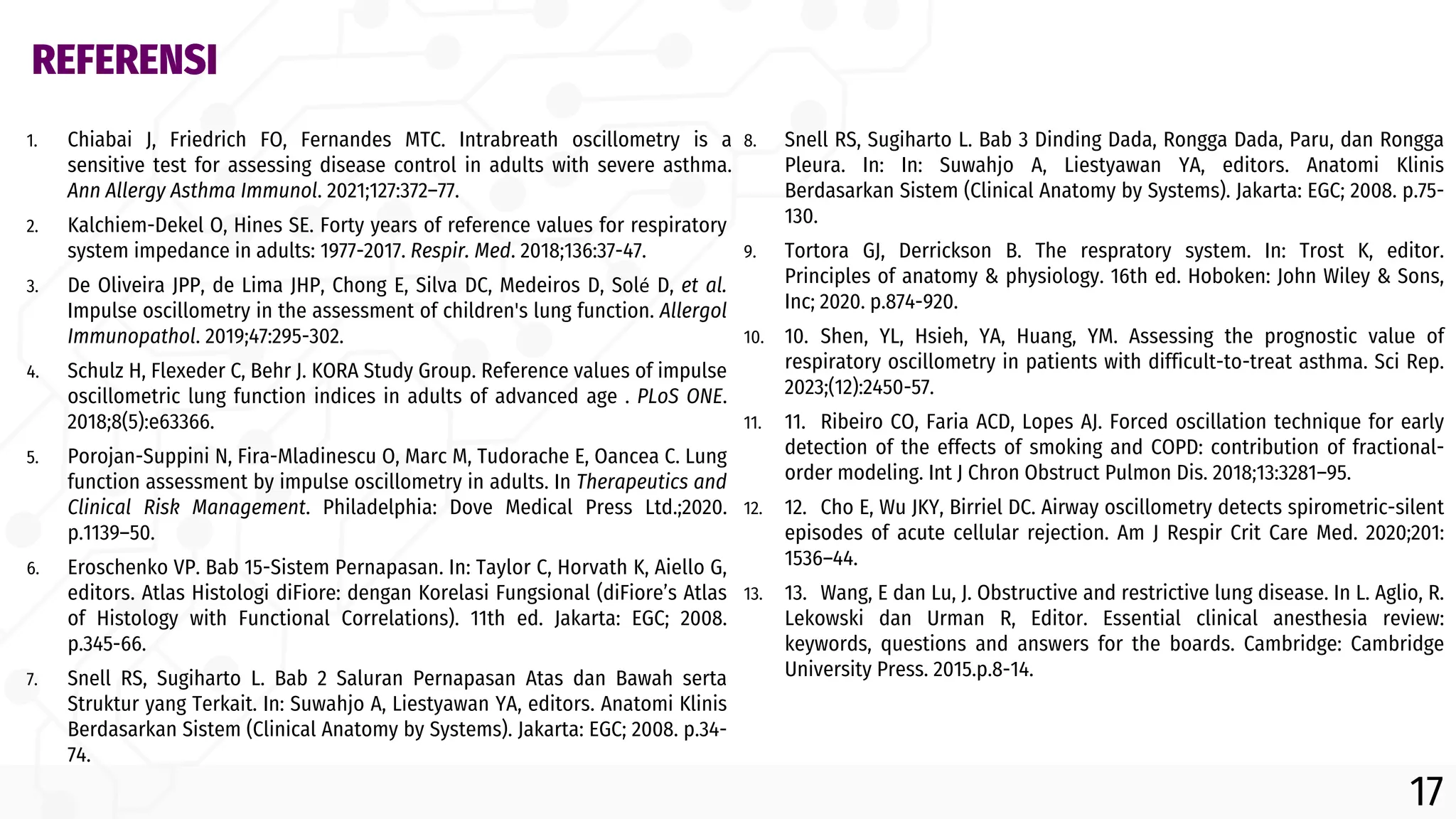 oscillometry for assessing lung function | PDF